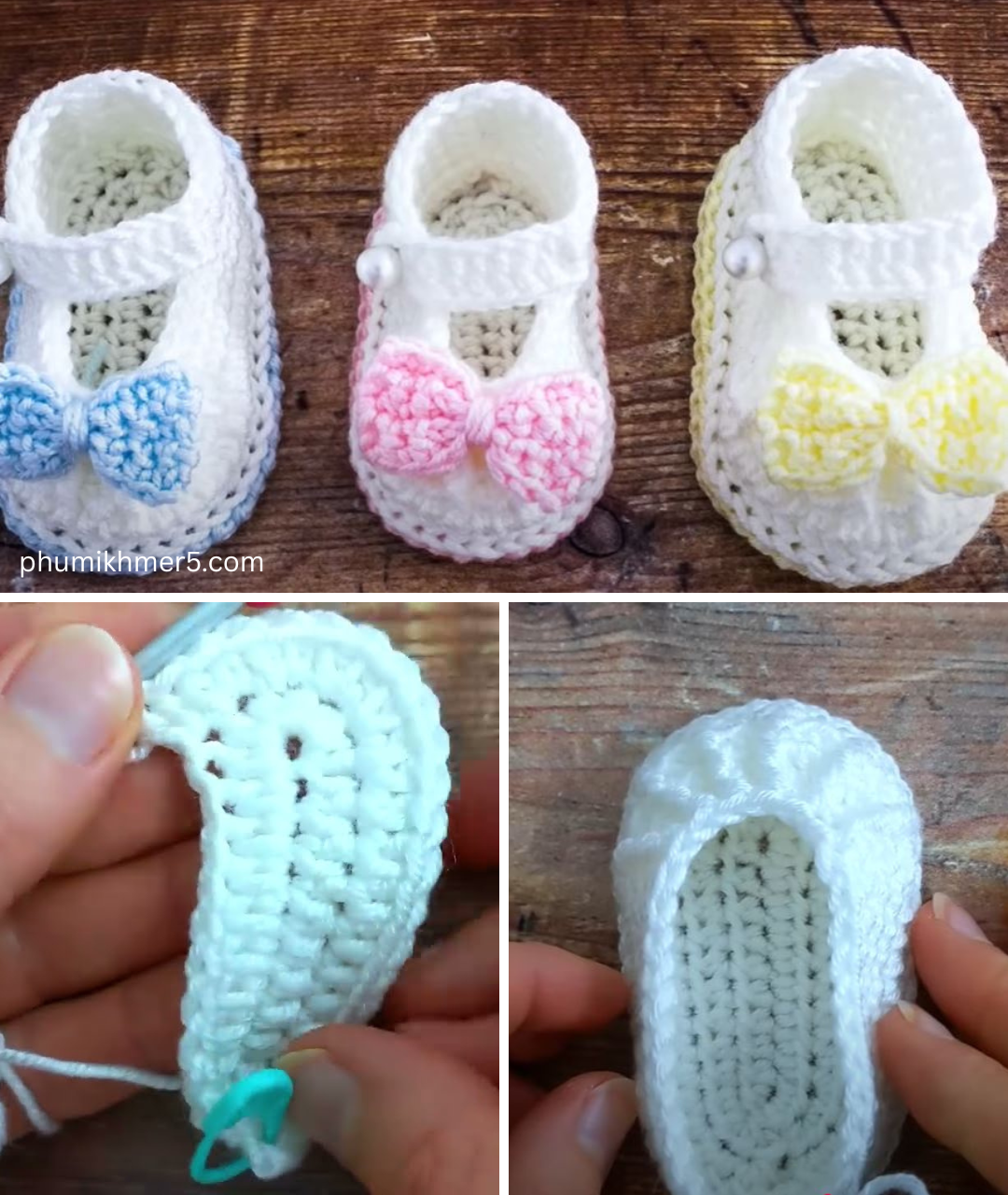 Crochet Baby Booties: An Easy, Step-by-Step Tutorial for Beginners! 🎀 ...