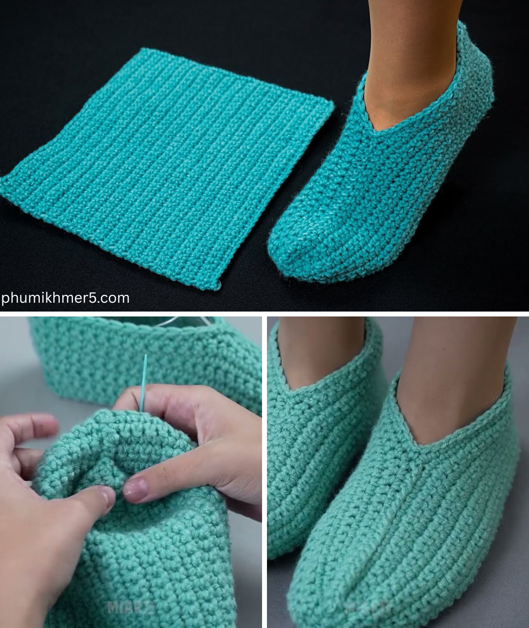 🧶 Crochet Slippers Without a Seam on the Sole: A Simple Guide for ...
