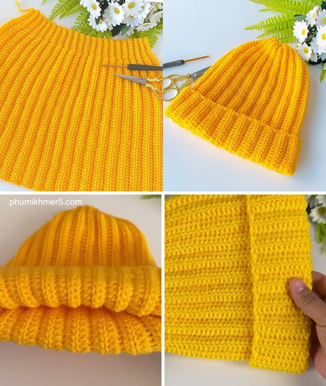 Simple Crochet Beanie Tutorial for All Ages – Crochet and Knitting