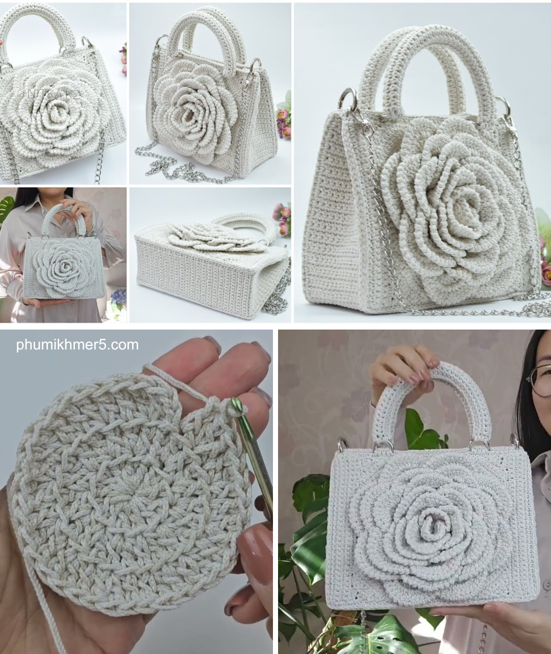 The “Blooming Meadow” Crochet Flower Bag: A Detailed Tutorial – Crochet and Knitting